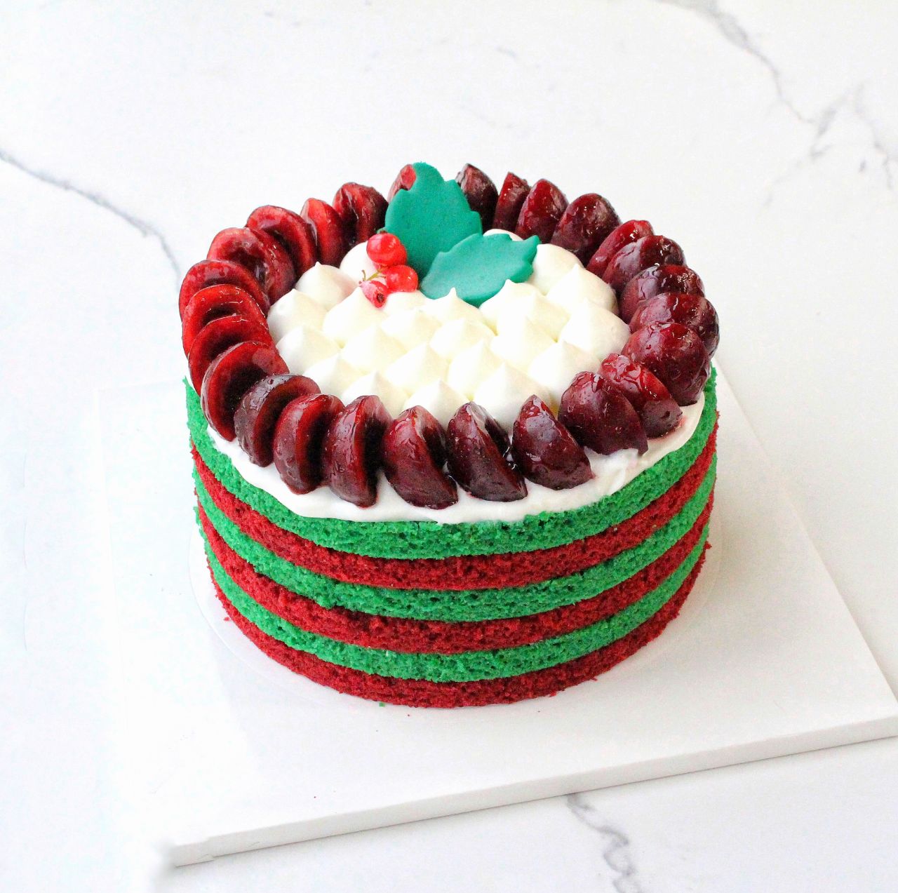 크리스마스 레이어드 케이크 (Christmas Layered Cake) - Puratos